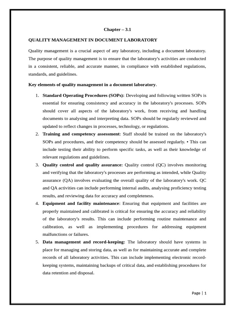 Quality Management System | PDF | Personal Protective Equipment ...