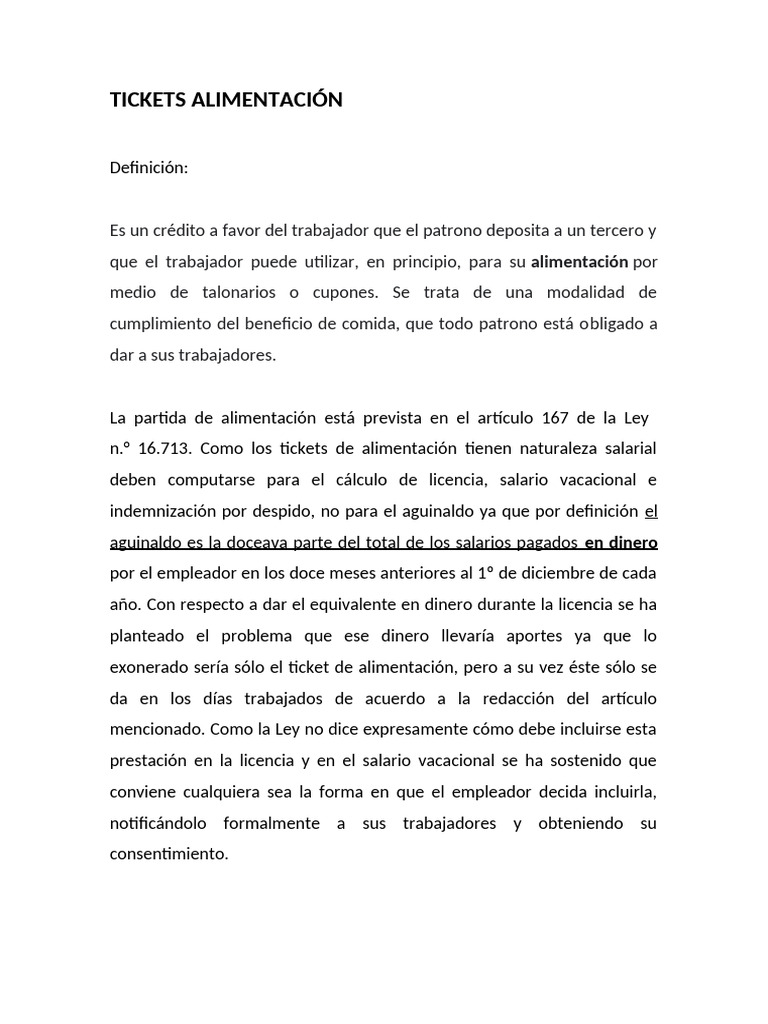 Guía de Tickets de Alimentación | PDF | Salario | Economias