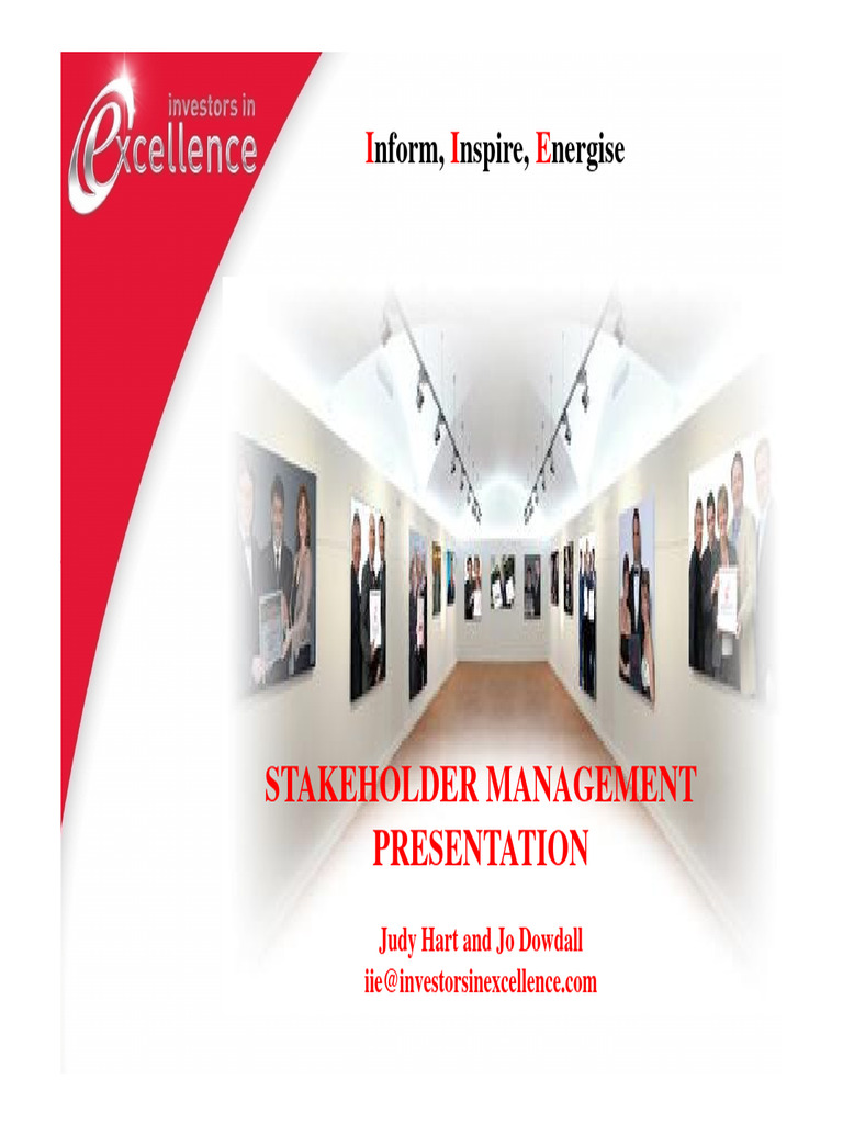 Stakeholder Management Delegate Pack | PDF | Stakeholder (Corporate ...