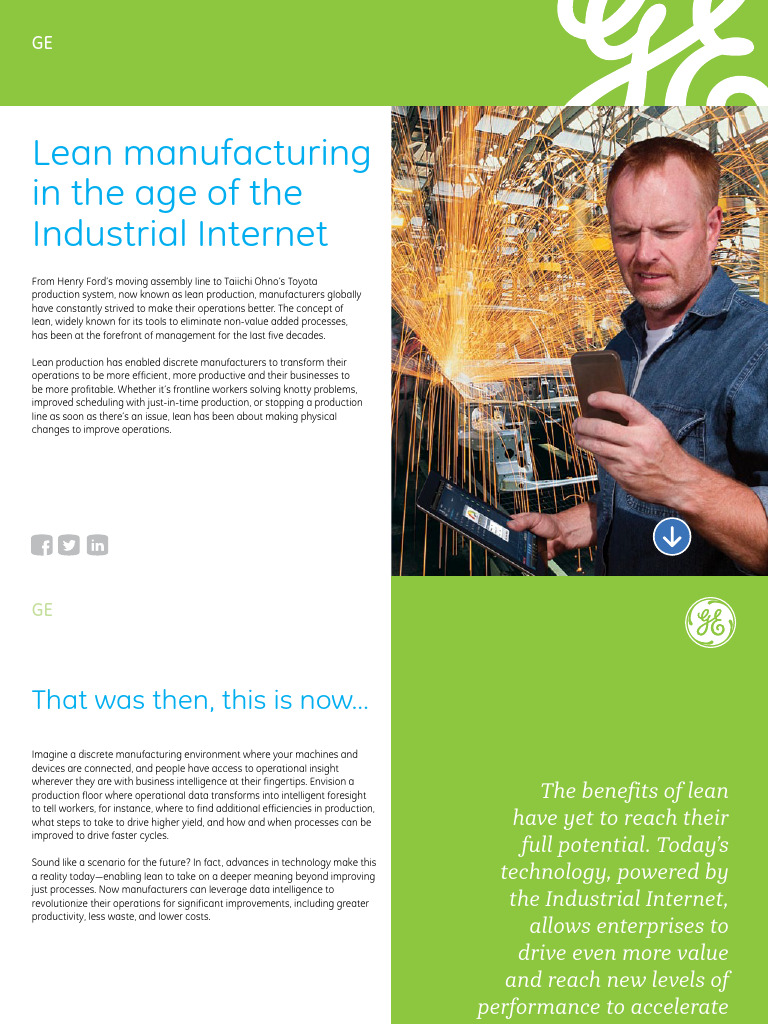 GE Discrete Lean Manufacturing Ezine | PDF | Data | Lean Manufacturing