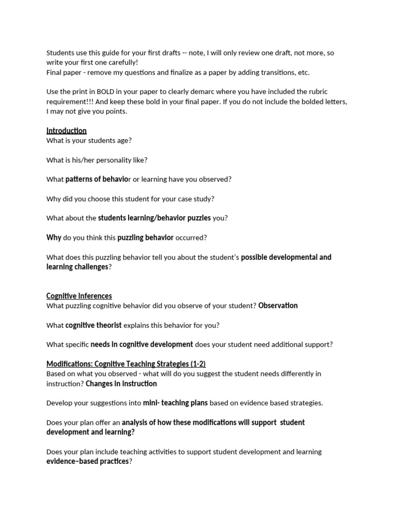 Questions - POL Grade Checklist Drafts | PDF | Learning | Cognition
