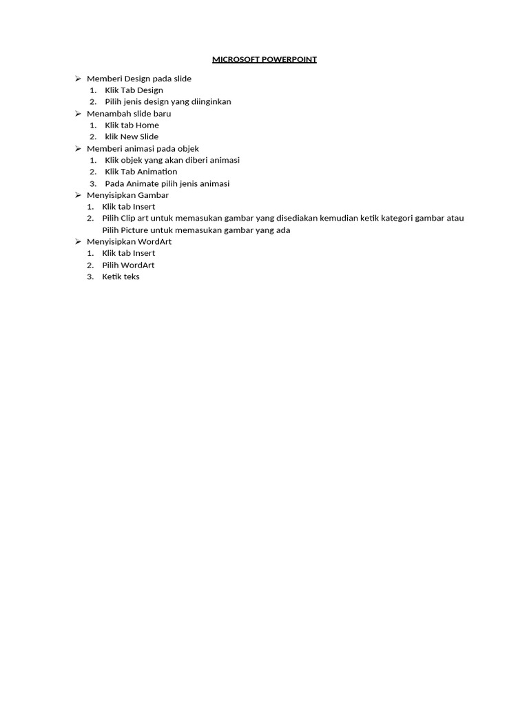 Catatan Powerpoint | PDF