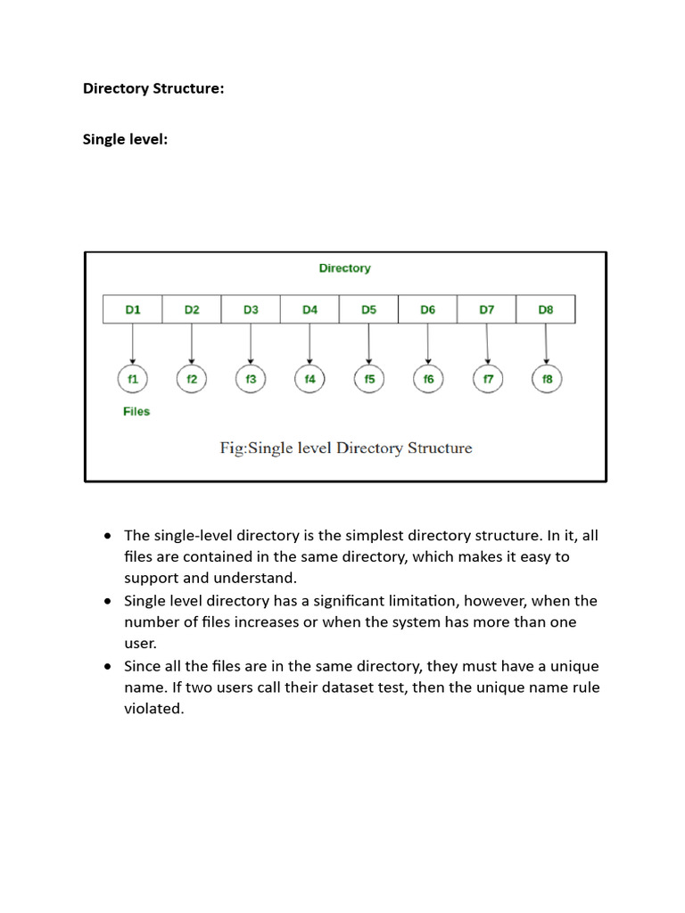 Overview of Directory Structures in OS | PDF