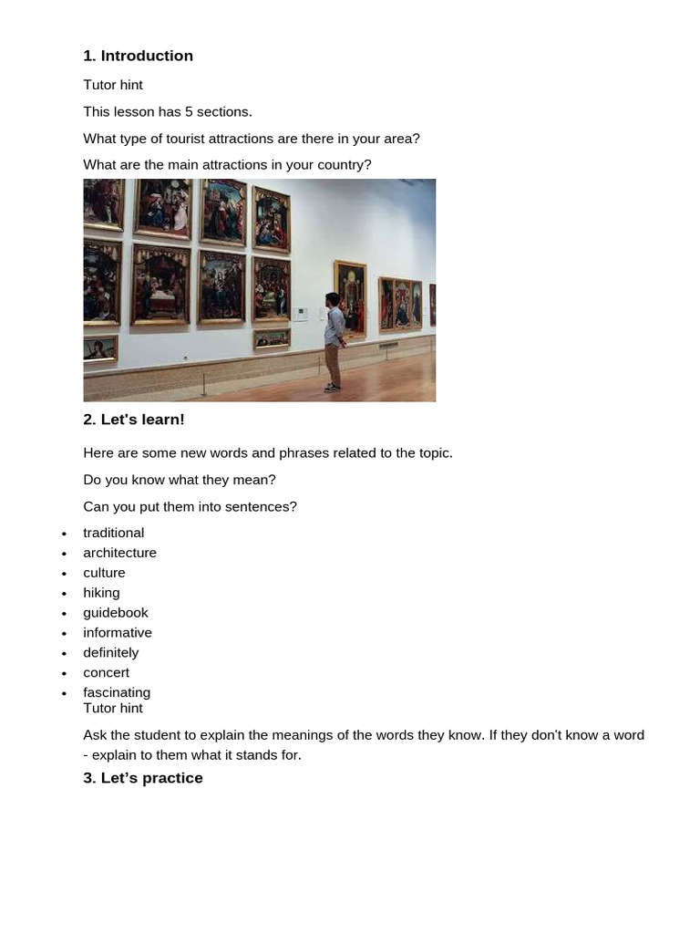 Exploring Local Tourist Attractions | PDF