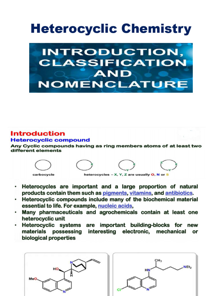 Heterocyclic Compound - 1-2023 - 4 | PDF