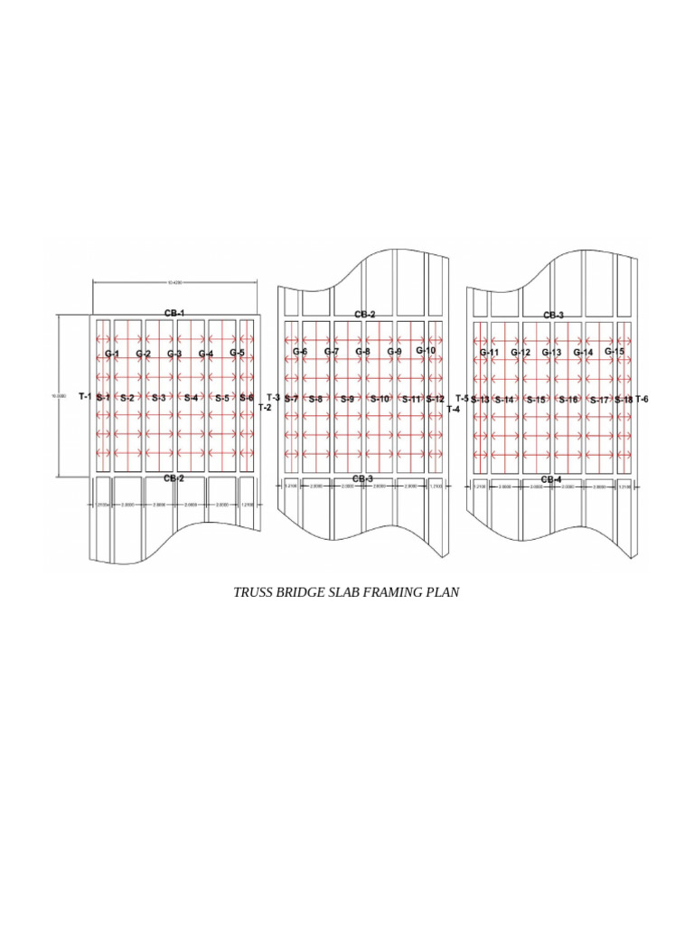TRUSS-BRIDGE-SLAB-FRAMING-PLAN | PDF | Building Engineering | Structural Engineering
