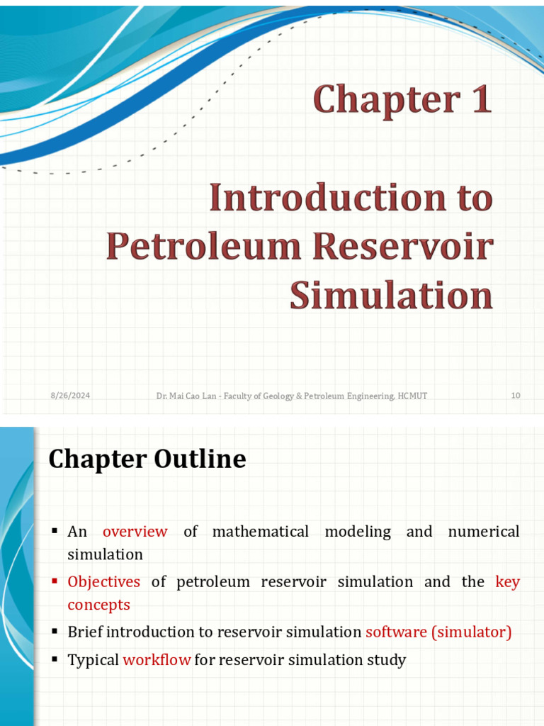 Chapter 1-Introduction To Petroleum Reservoir Simulation | PDF ...