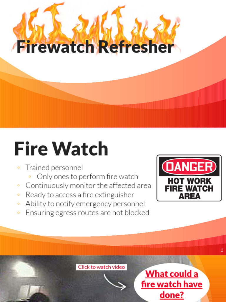 Firewatch Refresher Presentation 2023-03-10 | PDF | Fuels | Fires