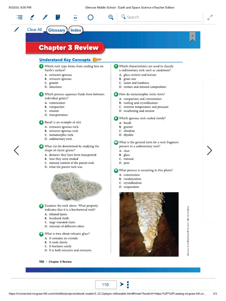 p117 Glencoe Middle School - Earth and Space Science Eteacher Edition | PDF