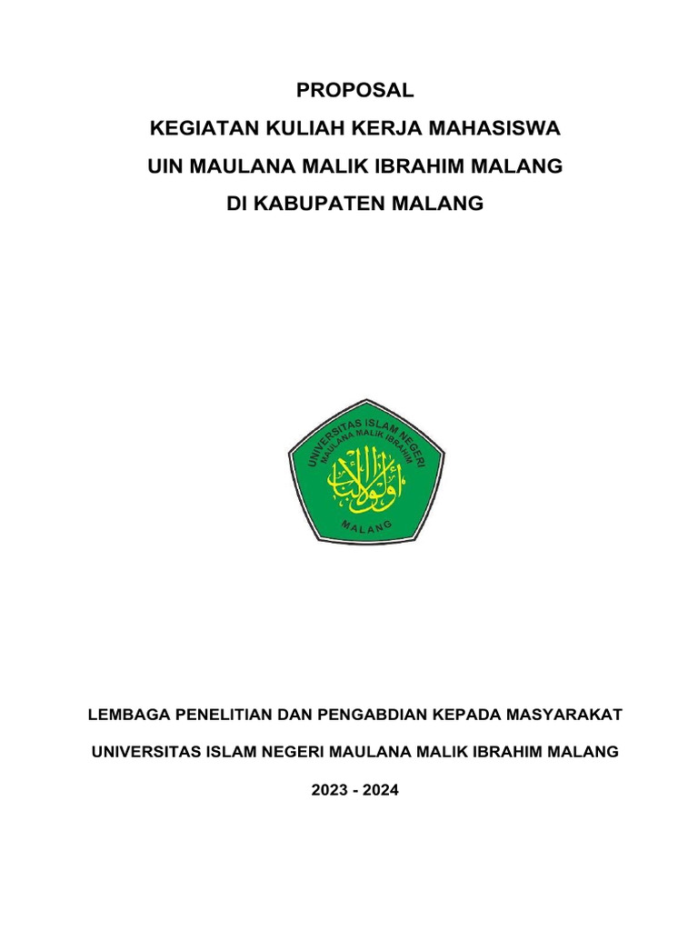 Proposal KKM 2023 24 | PDF