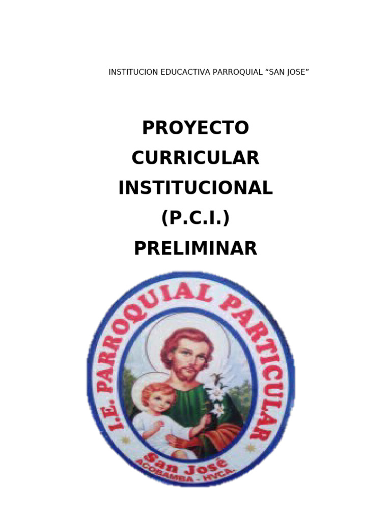Proyecto Curricular San José 2022 | PDF | Aprendizaje | Constructivismo (filosofía de la educación)