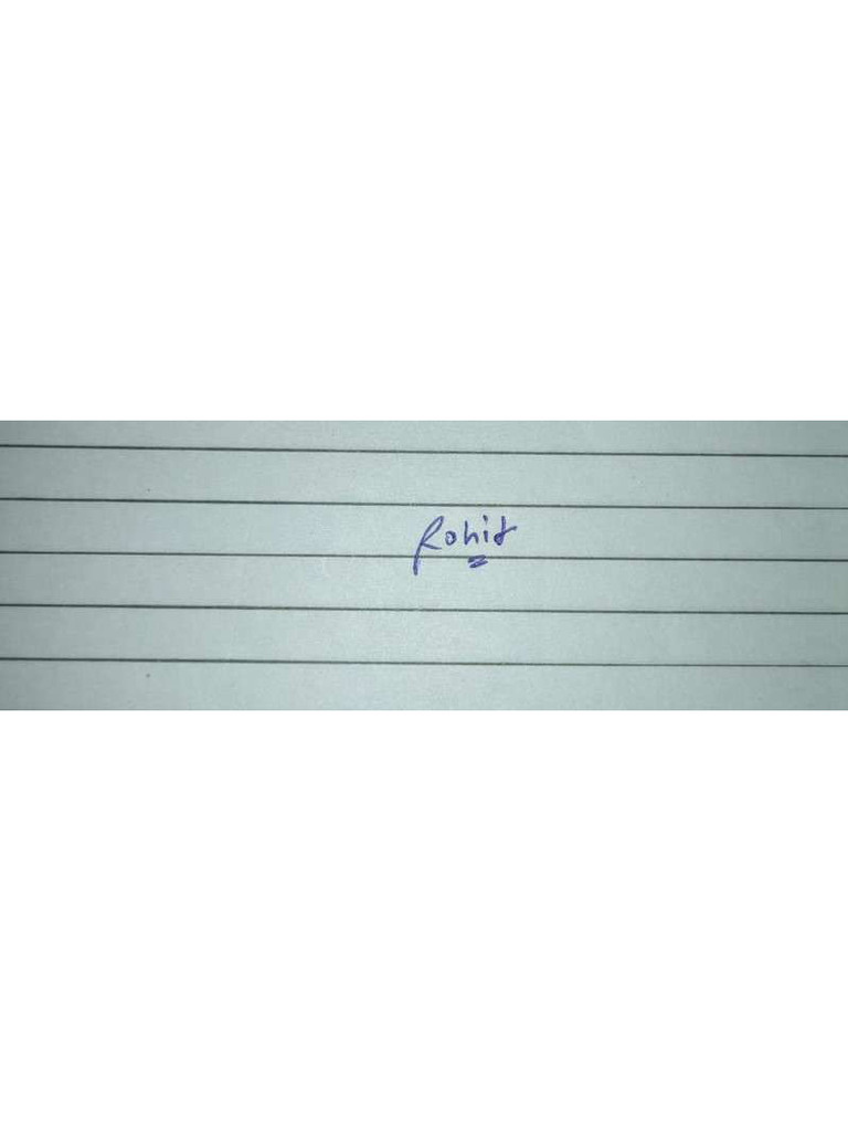 Rohit Sign | PDF