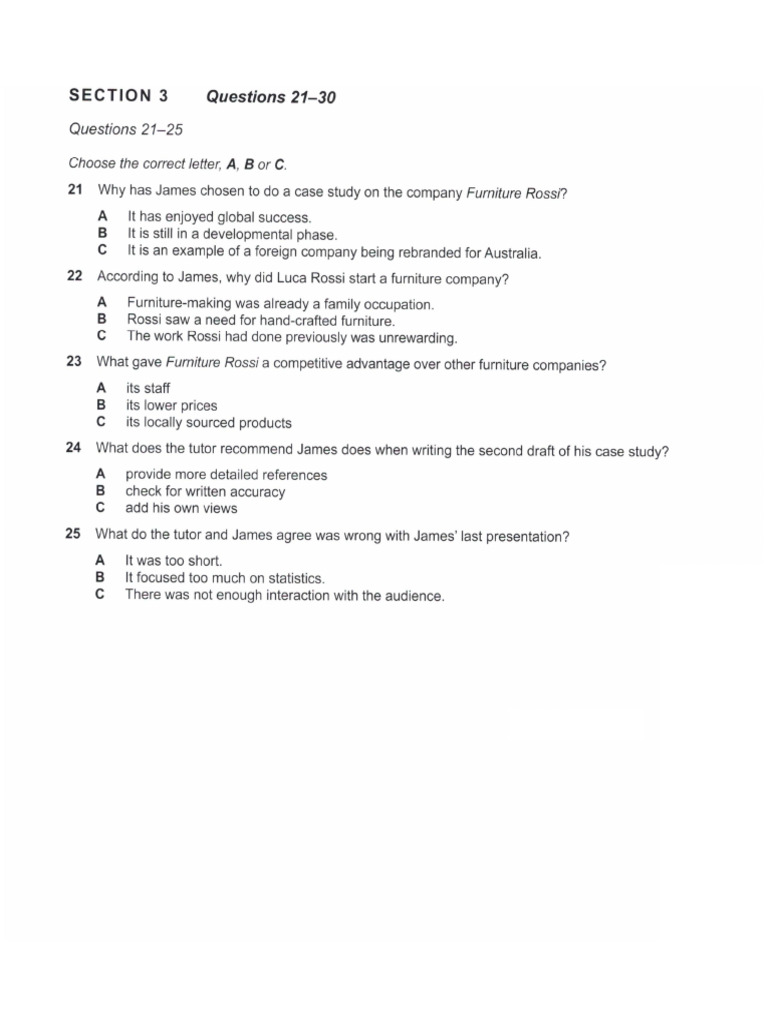 Term Test 1 Listening Question Booklet | PDF
