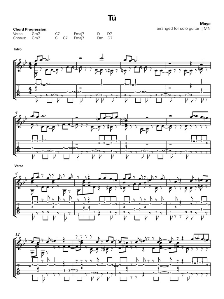 Tu - Maye - Full Score | PDF