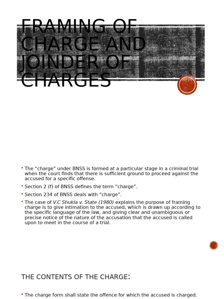 Framing of Charge and Joinder of Charges | PDF | Crime & Violence | Crimes