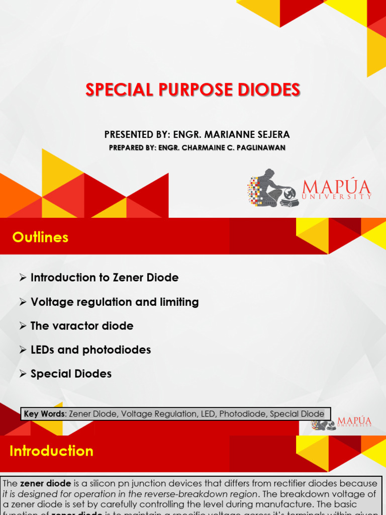 5 - Special Purpose Diodes | PDF | Diode | P–N Junction