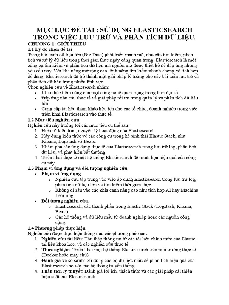 Tham Khao 3 ELASTICSEARCH | PDF