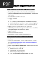 VFS Visa Checklist Detailed Subdocs | PDF | Receipt | Travel Visa