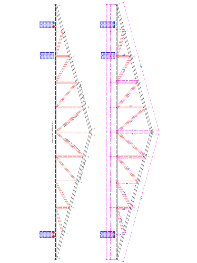 Dimensiones de Sección 135x135x4mm | PDF