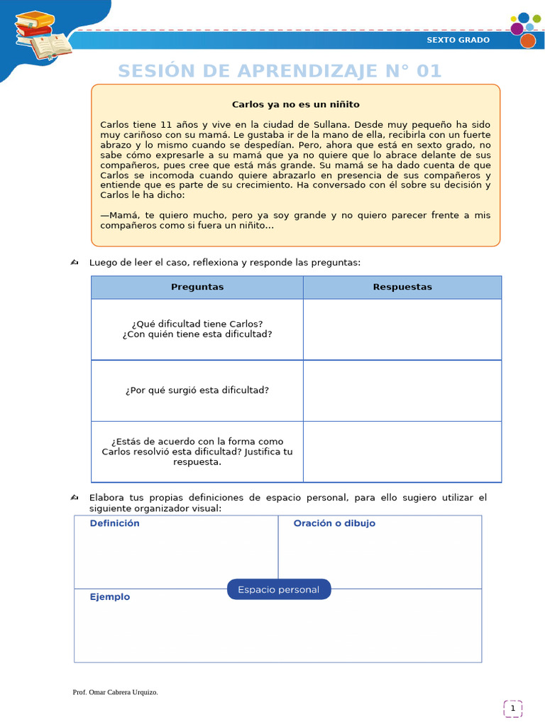 Anexo de Sesiones de Aprendizaje - Semana 1 - UD IX - Editora Quipus Perú | PDF | Biblioteca ...