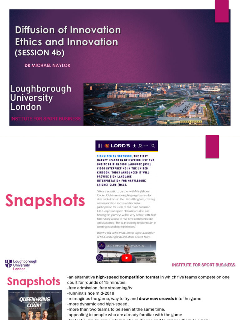 Session 3b - Diffusion of Innovation, Ethics of Innovation | PDF ...