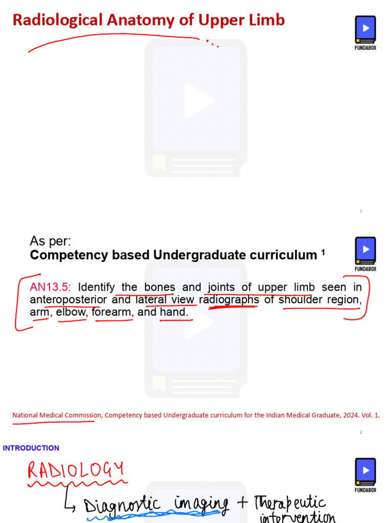 Radiological Anatomy of Upper Limb | PDF | Radiography | Radiology