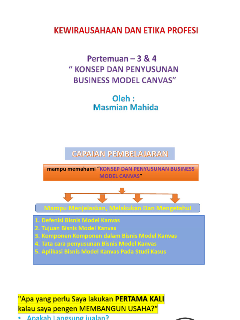 GENERAL_Kewirausahaan dan EP_V_Meet_3_4 | PDF