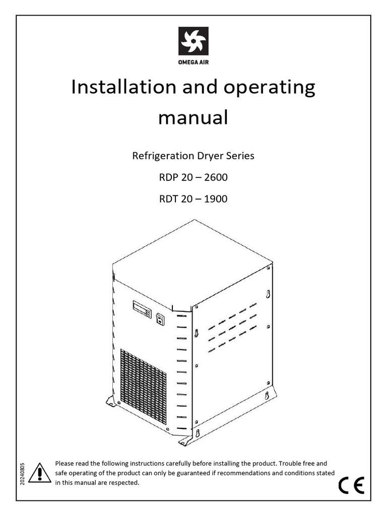 MANUAL For RDP - T 20-2600 - OMEGA AIR - EN - 2.1 | PDF | Clothes Dryer | Parameter (Computer ...