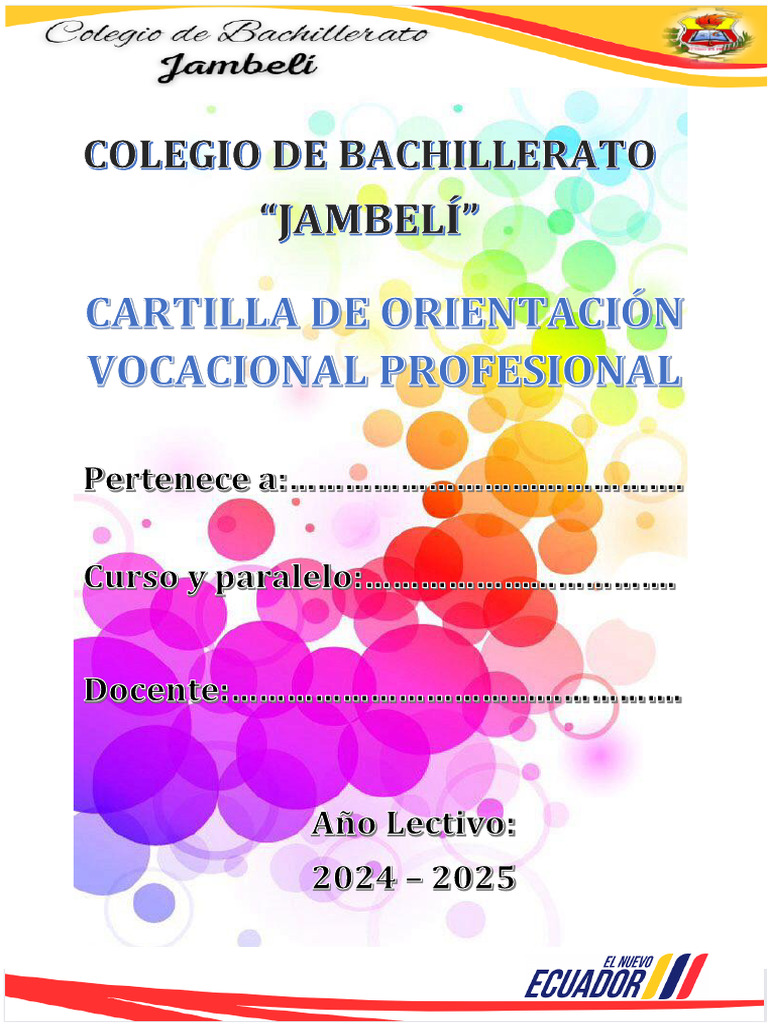 Cuadernillo OVP - Décimo Año - CBJ | PDF | Las emociones | Experiencia