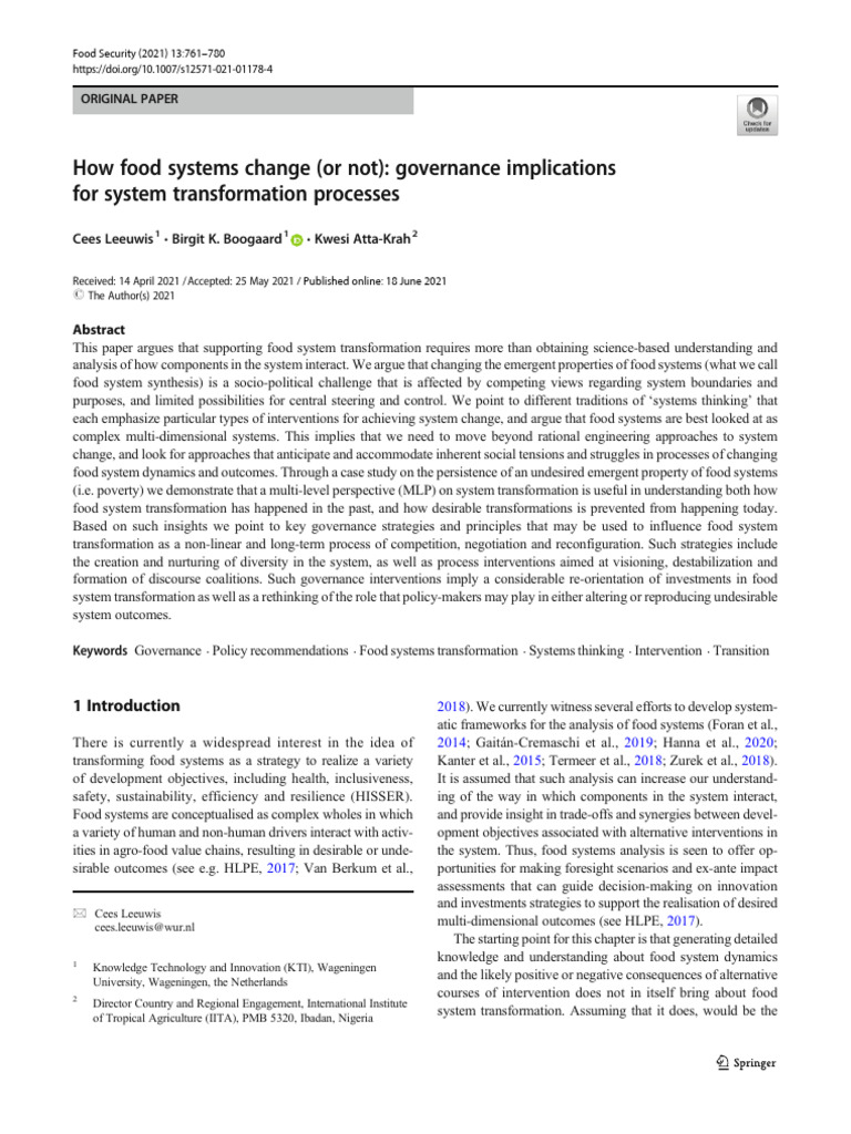 how-food-systems-change-or-not-governance-implications-for-1gjohy8918 ...