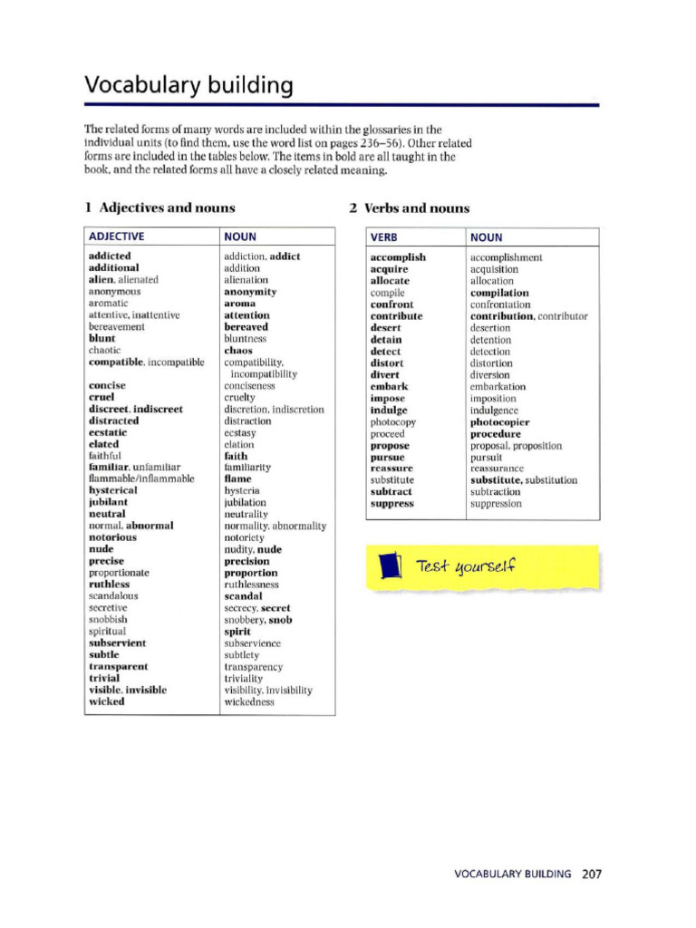 L3A - Ch13 - Vocabulary Building | PDF