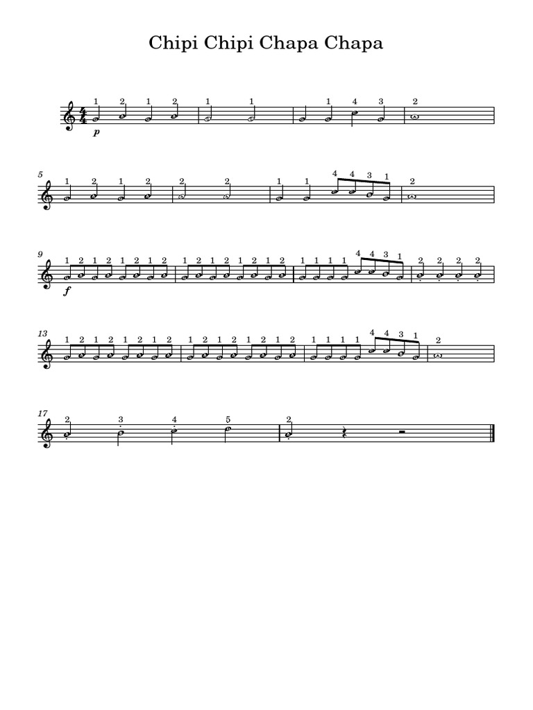 Chipi Chipi Chapa Chapa | PDF