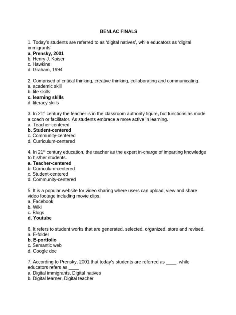 Benlac Finals | PDF | Educational Assessment | Computer Security