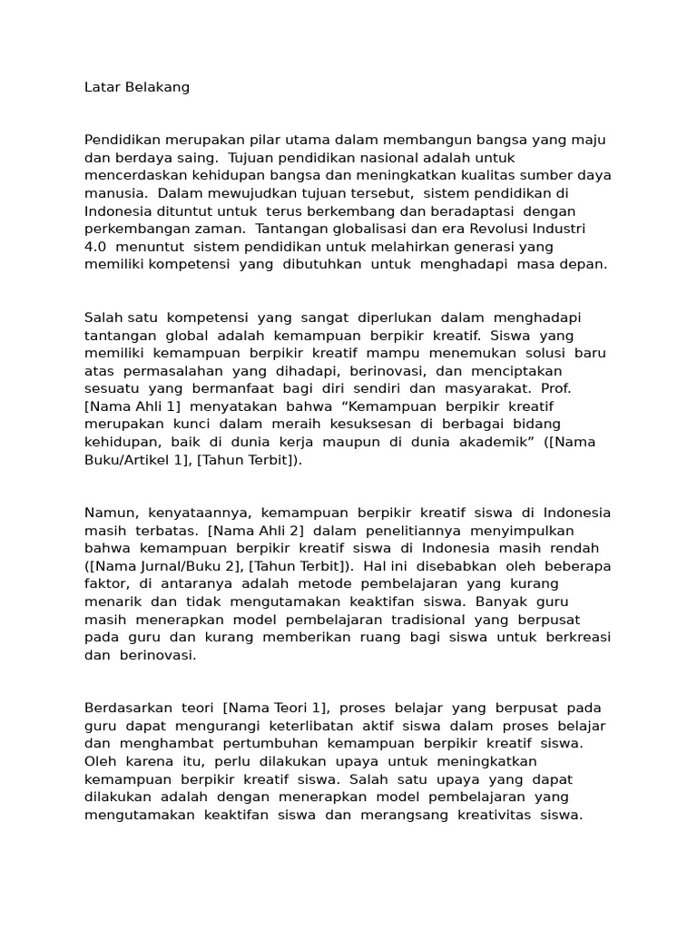 Gambaran Umum Proposal | PDF