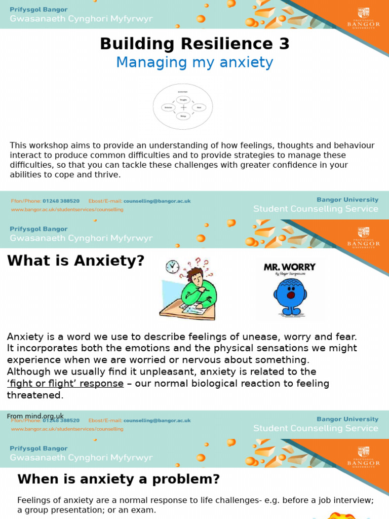 Br 3 Managing My Anxiety | PDF | Anxiety | Thought