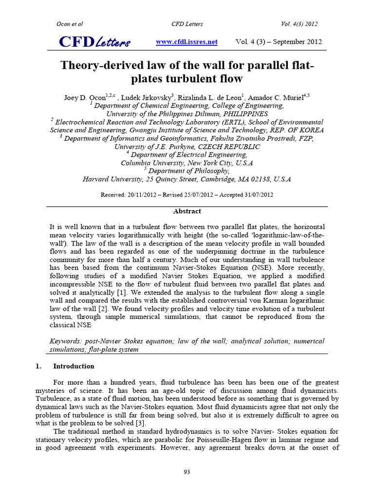 CFDLV4_N3_P93_101 | PDF | Fluid Dynamics | Reynolds Number