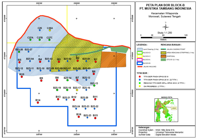 Peta Plan Bor Block B | PDF