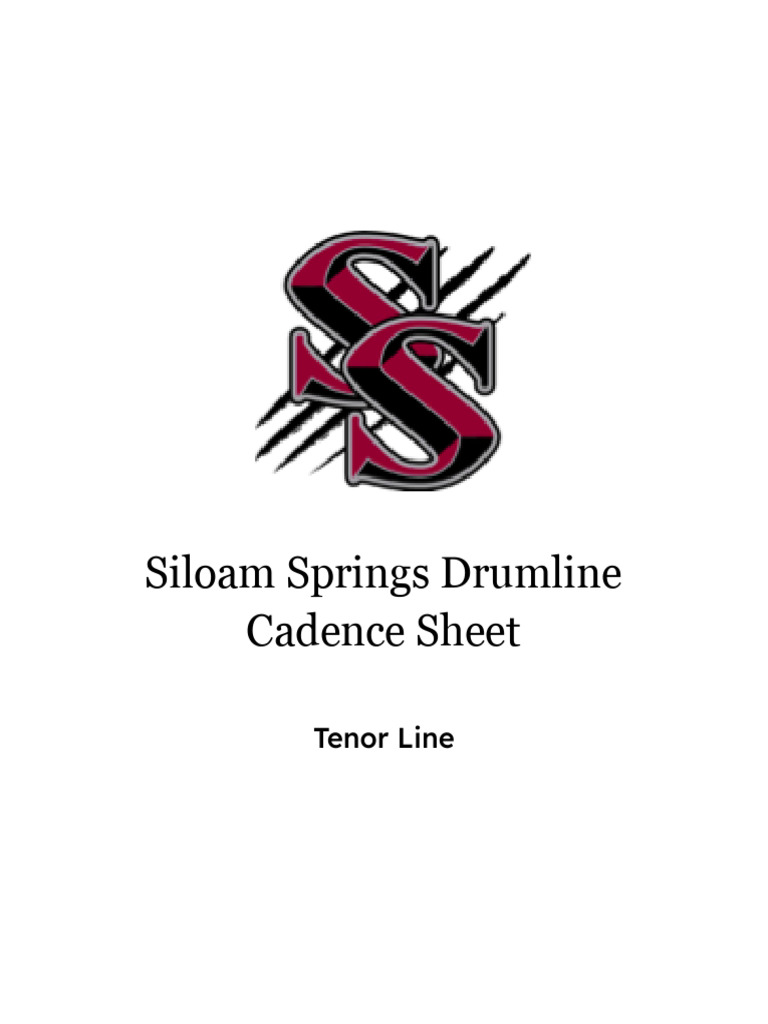 Cadence Sheet - Tenors | PDF | Music Theory | Musical Compositions