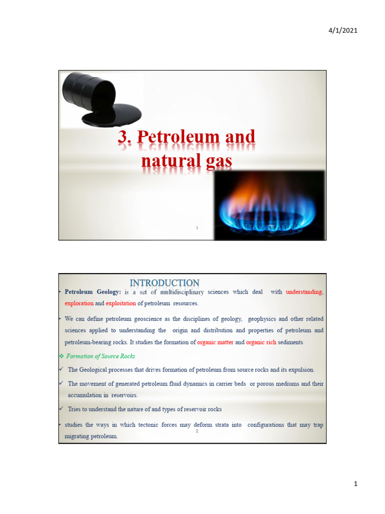 Petroleum and Coal Geology 3 | PDF | Petroleum Reservoir | Primary ...