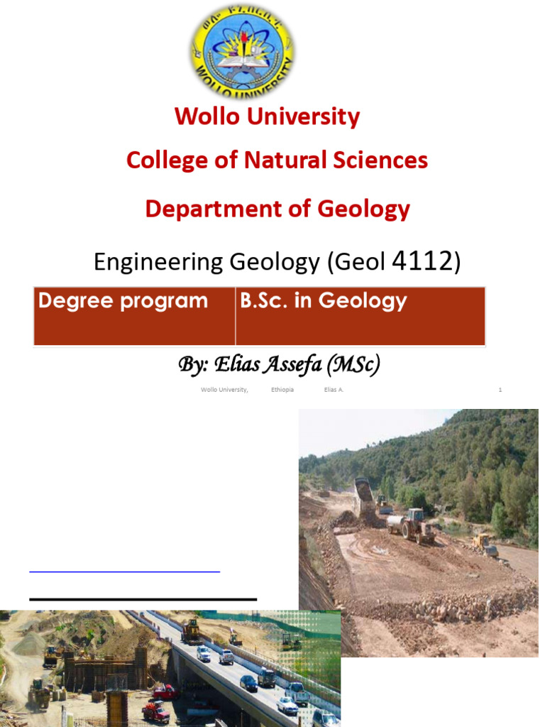 WU Engineering Geology Lecture Note Elias | PDF | Landslide | Fault ...