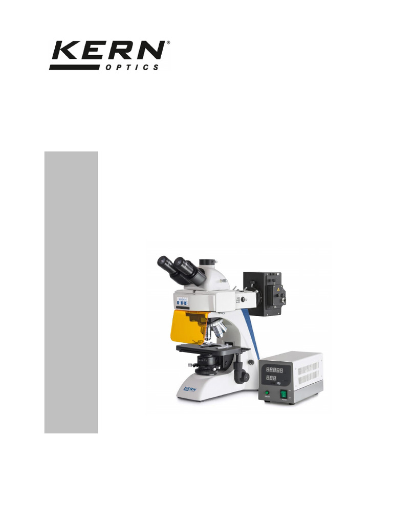 KERN Microscopes OBN-14series USER INCTRUCTIONS | PDF | Microscopy | Optics