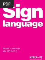 Basic BSL Signs | PDF | Hand | Sign Language