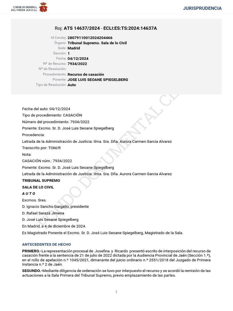 Ats 14637 2024 | PDF | Tribunales | Ley constitucional