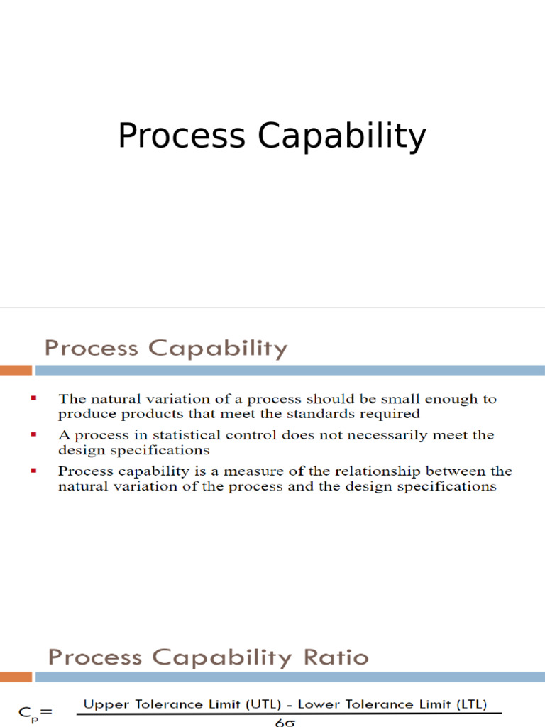 6 - Process Capability | PDF
