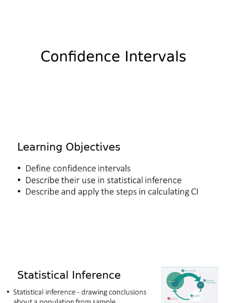 Confidence Intervals | PDF