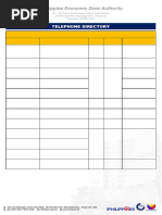 PEZA Officials Directory and Contacts | PDF | International Economics ...
