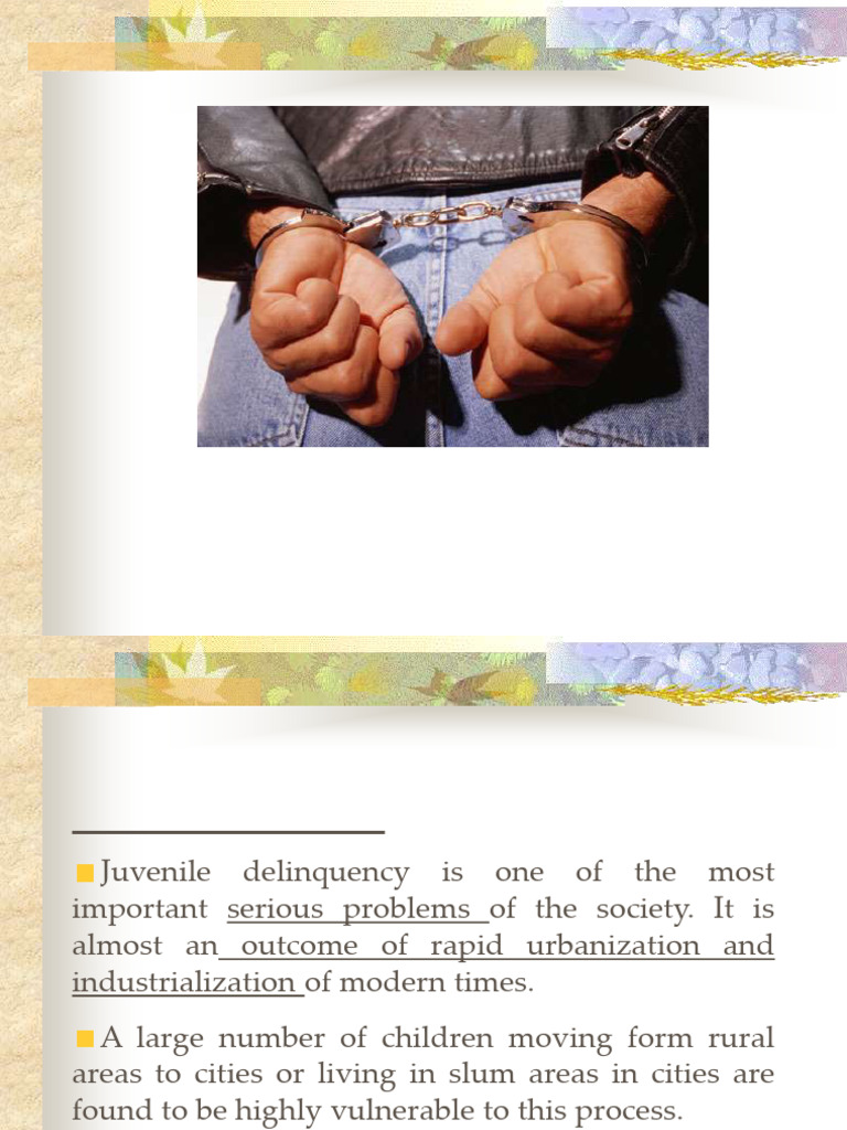 Juvenile Delinquency | PDF | Juvenile Delinquency | Childhood