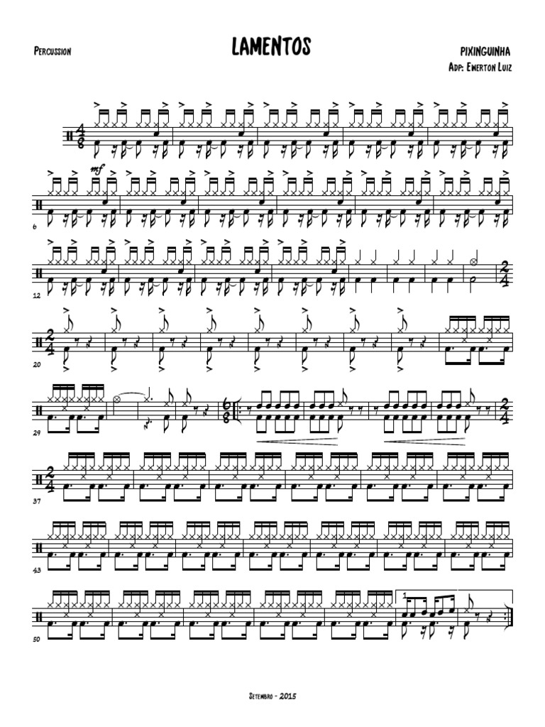 LAMENTOS - Percussion | PDF