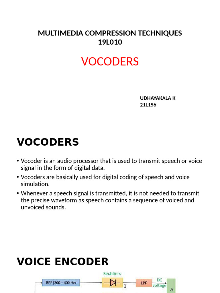 Vocoder | PDF