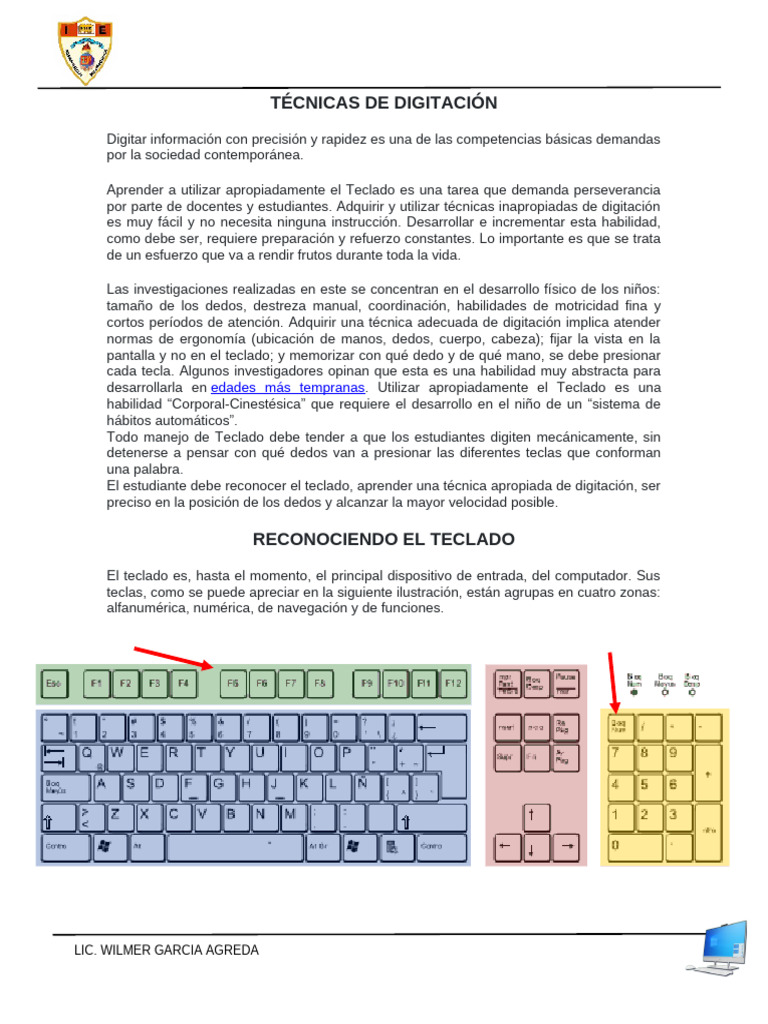 Técnicas de Digitación Efectivas | PDF | Teclado | Diseño